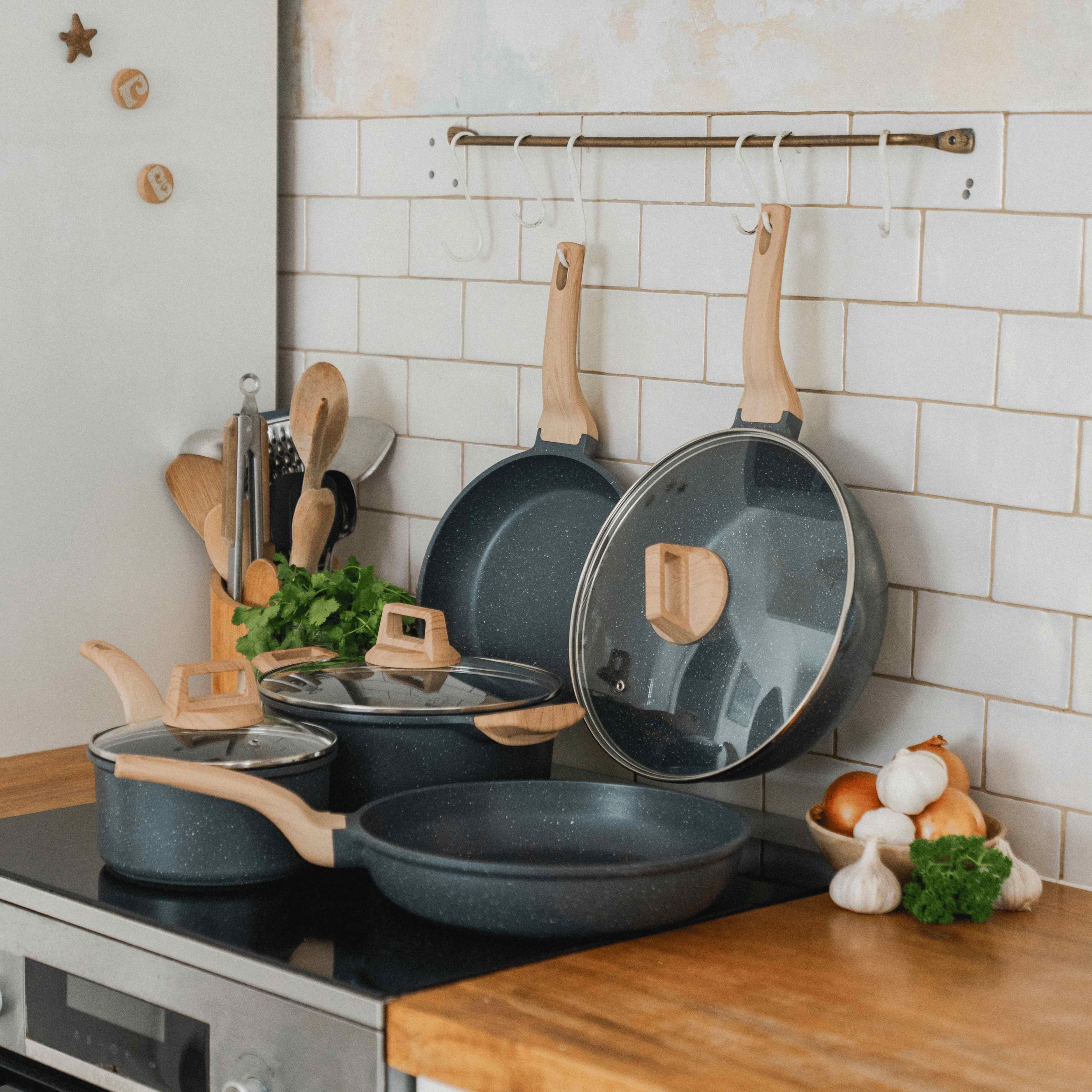 8-Piece PFAS-Free Safe Non-Stick Cookware Set – Earth's Kitchen